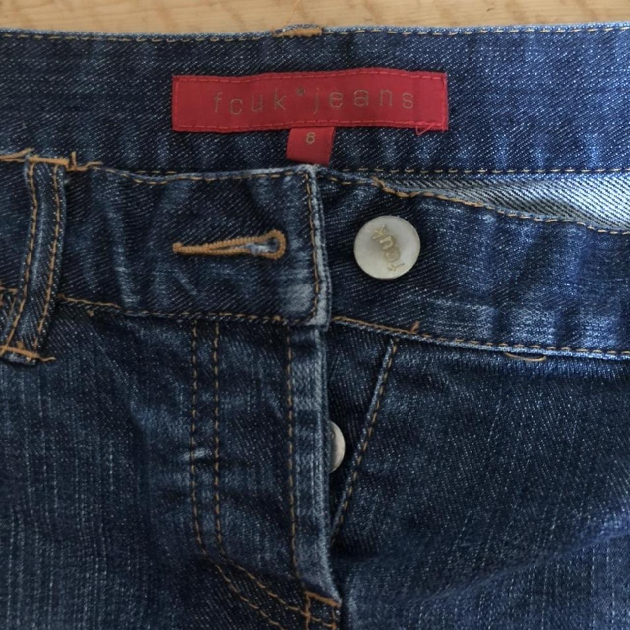 French connection denim mini skirt Worn a handful... - Depop