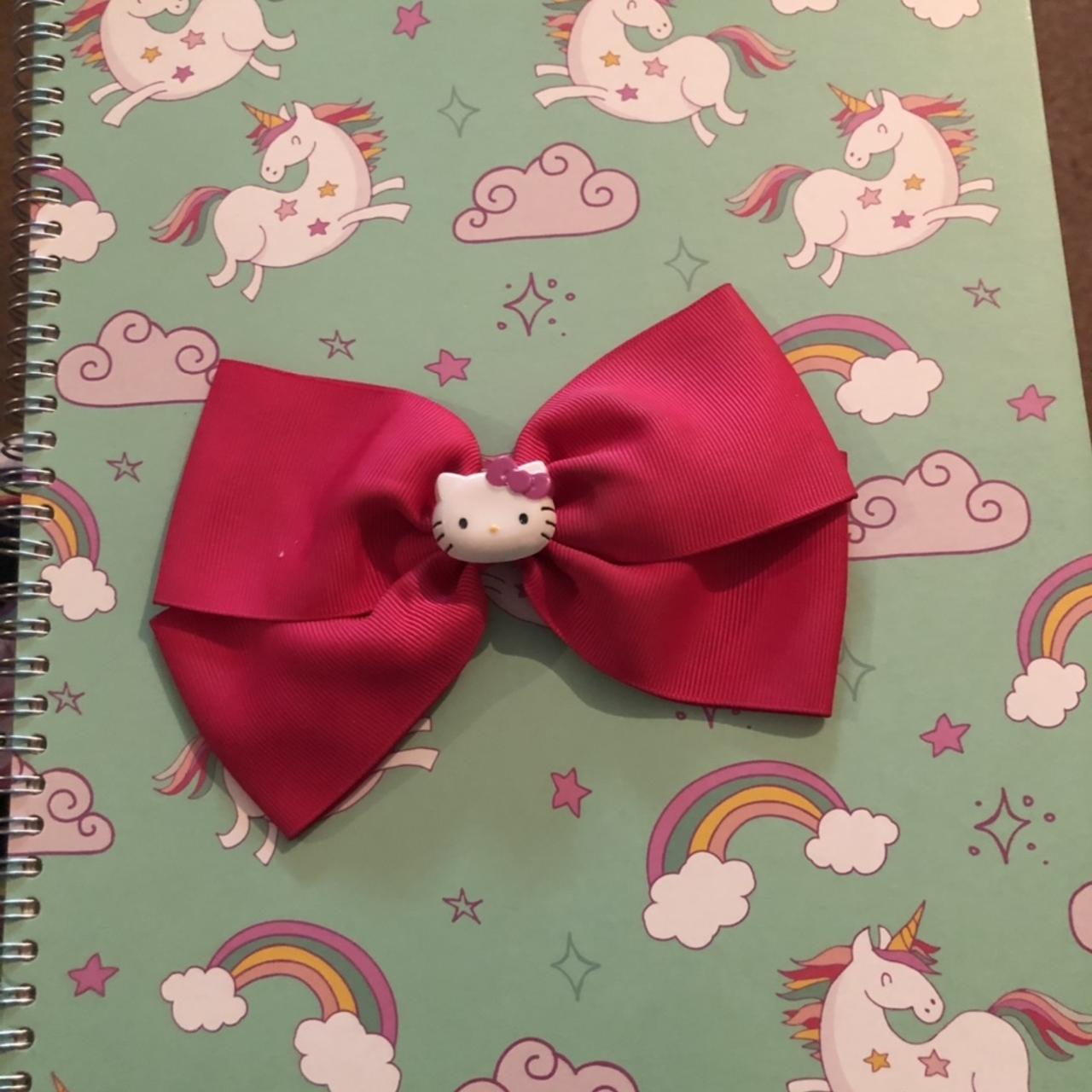 Big pink Hello Kitty bow. Super cute just never wear... - Depop