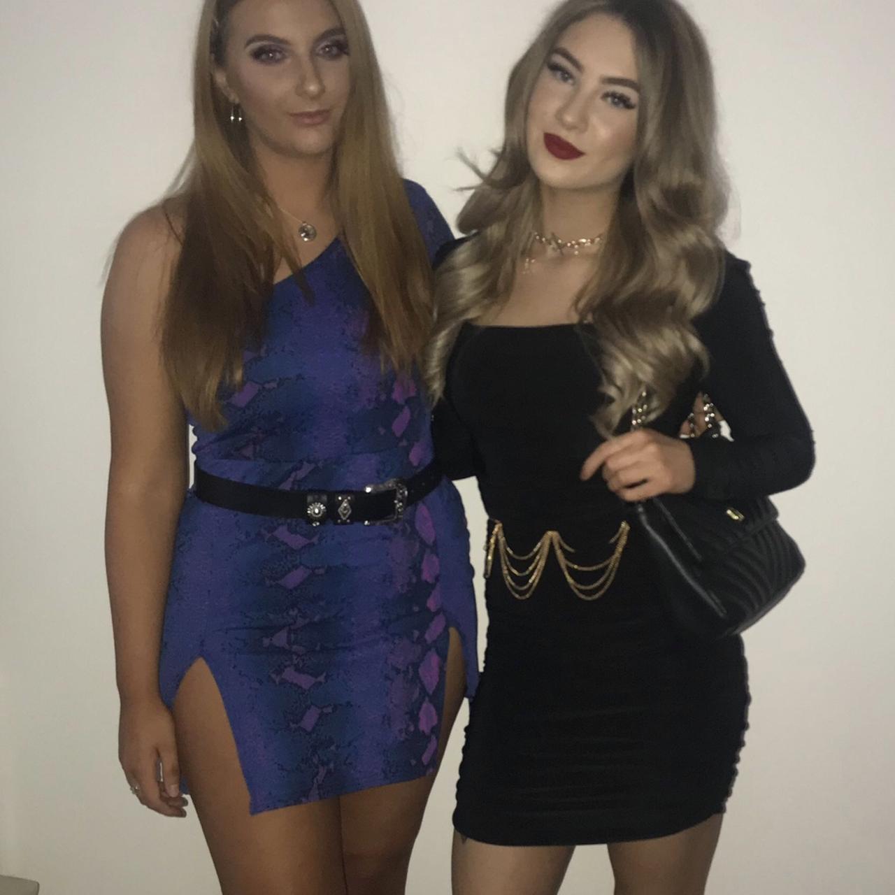 Missguided one shoulder snake skin dress Size 12 **... - Depop