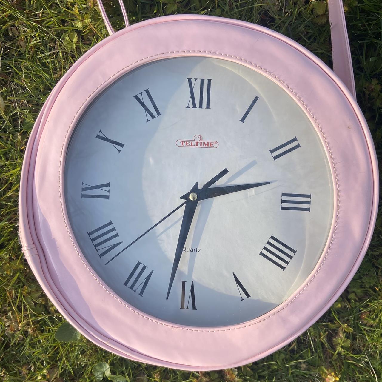 Pink Clock Bag - unique light pink clock bag - Alice... - Depop