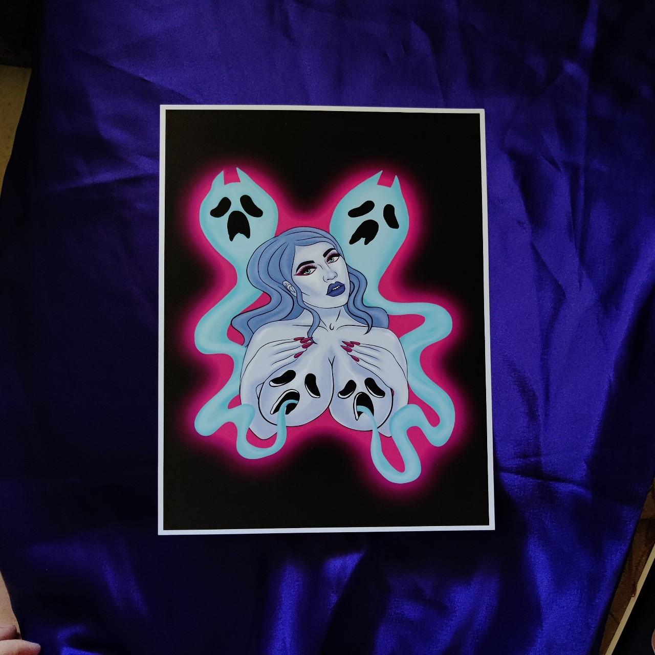 Spooky tits 1 size 8x11 artwork done by me Prints... - Depop