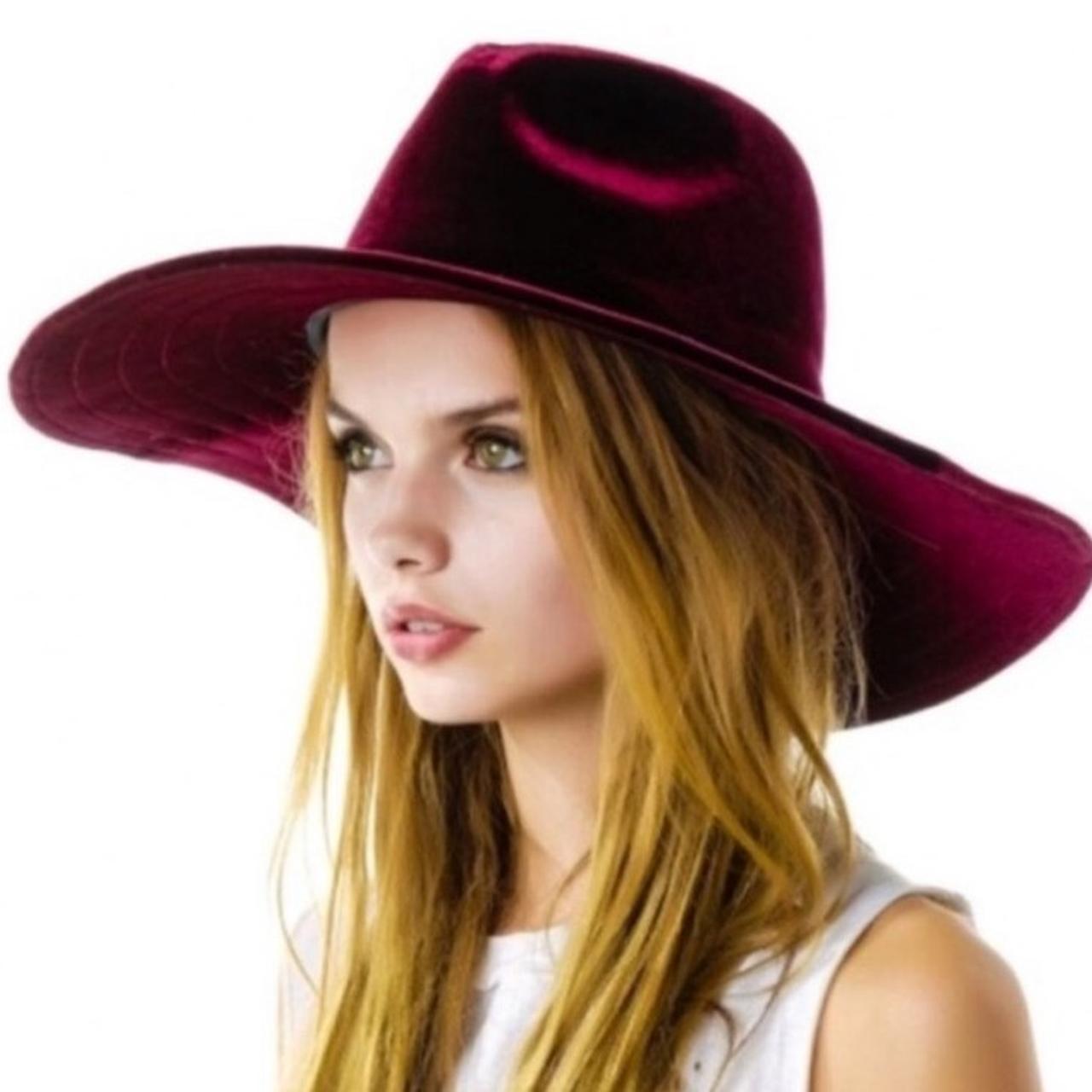 Unif burgundy witch hat Authentic unif brand. From... - Depop