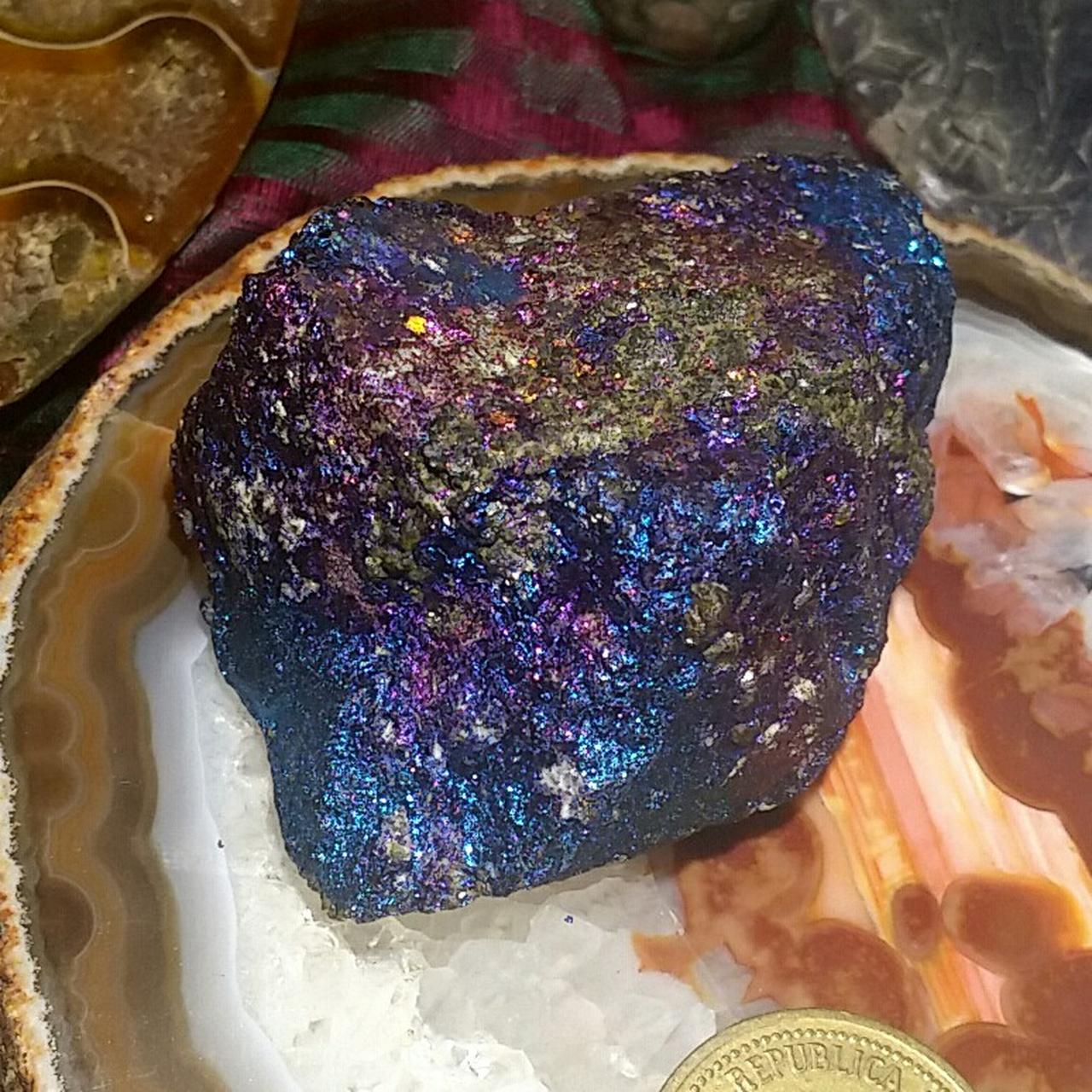 119g Bornite Peacock Ore Natural bornite gemstone.... - Depop