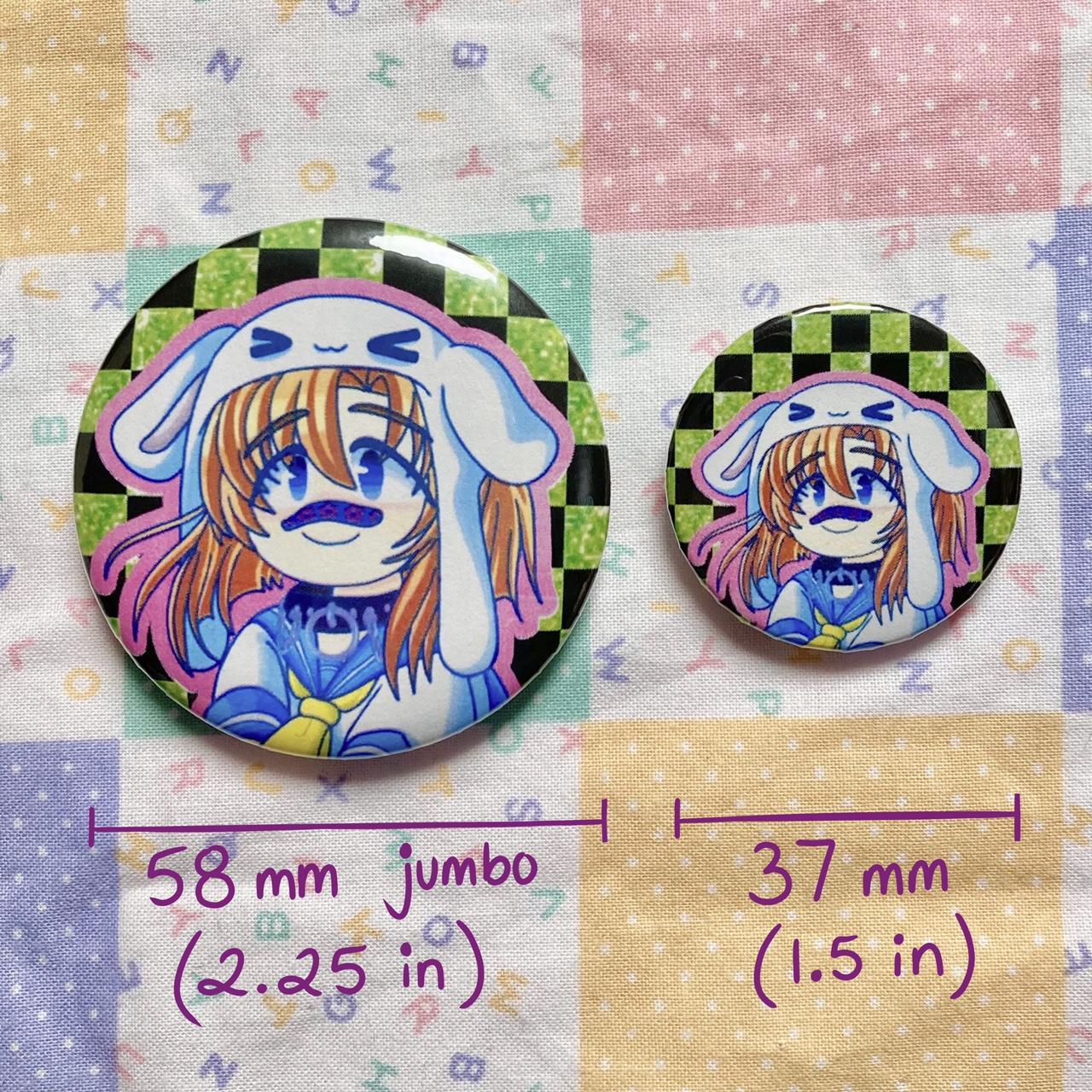 scenecore rena ryuuguu 58 mm jumbo pinback... - Depop