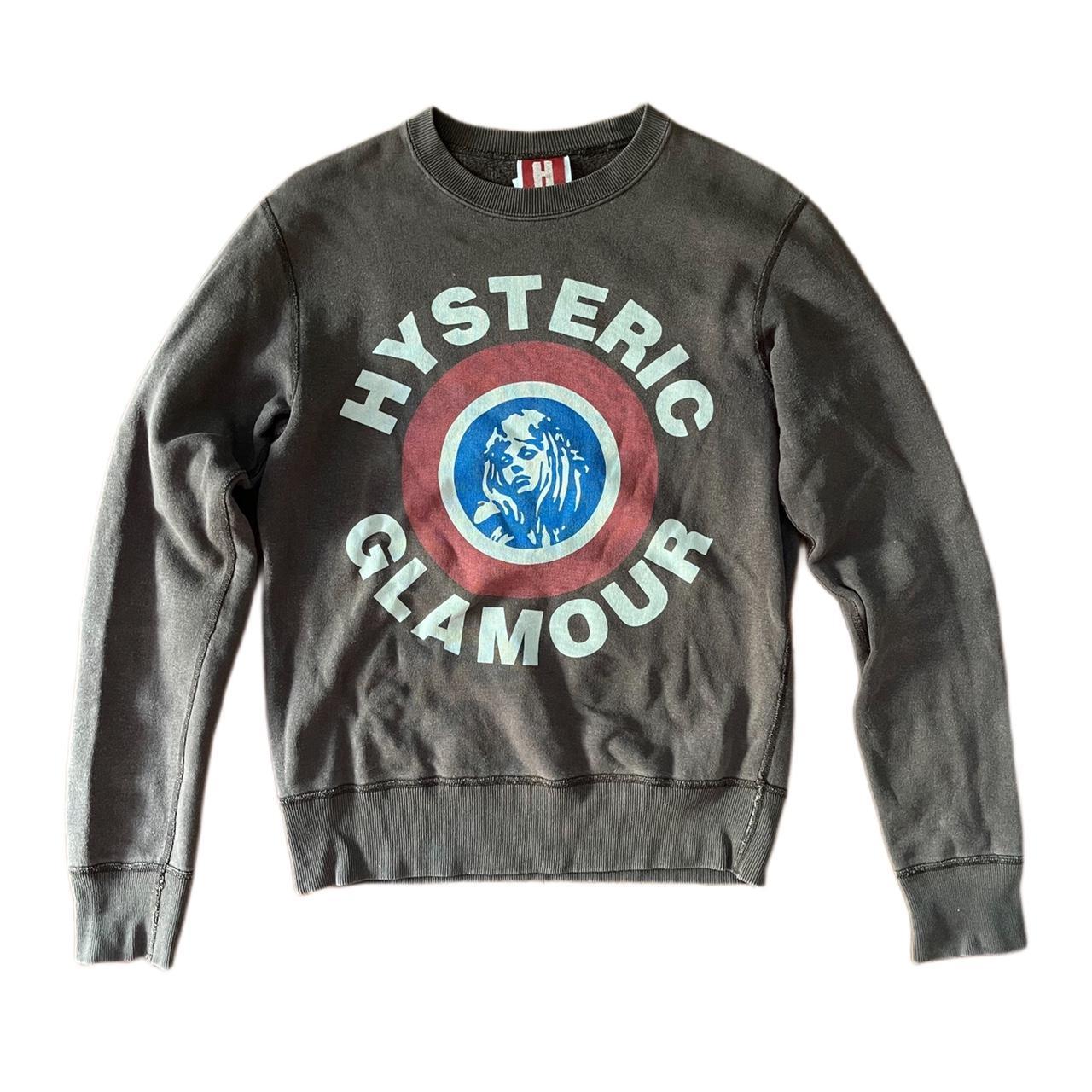 hysteric glamour sweatshirt olive green/khaki (best... - Depop