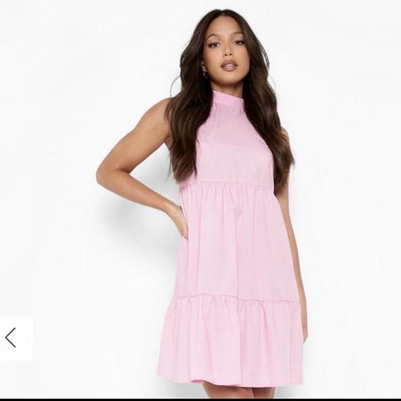 pink dress from boohoo!!!! size 2/XS - Depop