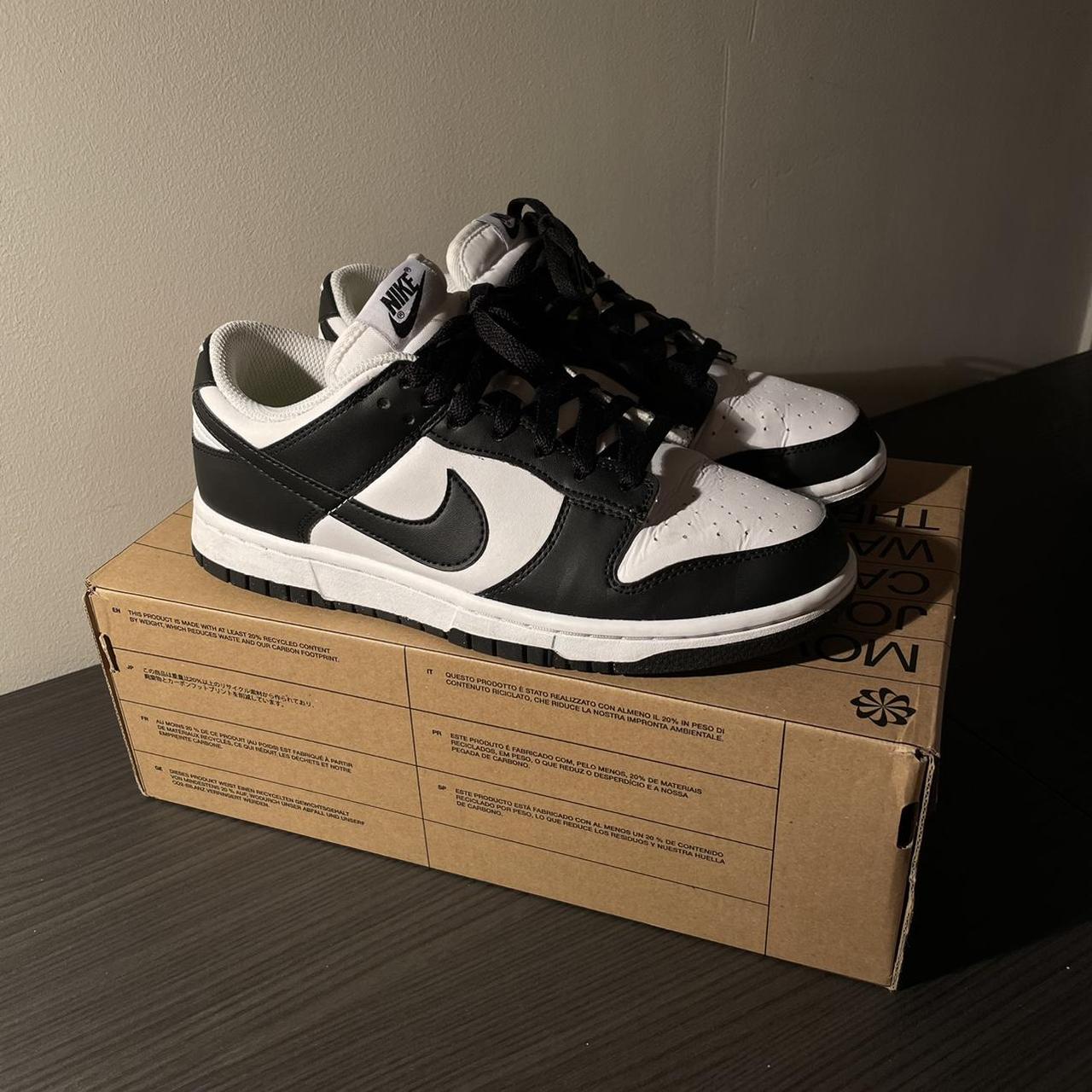 AUTHENTIC NIKE DUNK LOW PANDAS MENS 6.5 WOMENS... - Depop