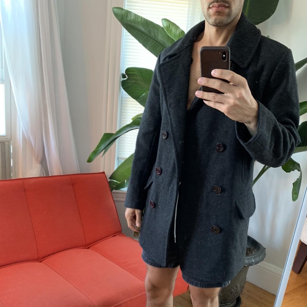 J.Crew, Large/Tall charcoal grey pea coat. This... - Depop