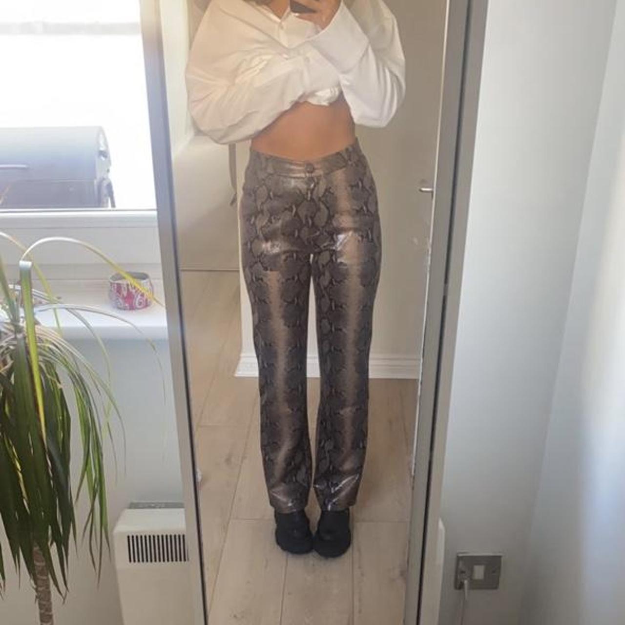 4th & Reckless Georgina Lennon snake print faux... - Depop