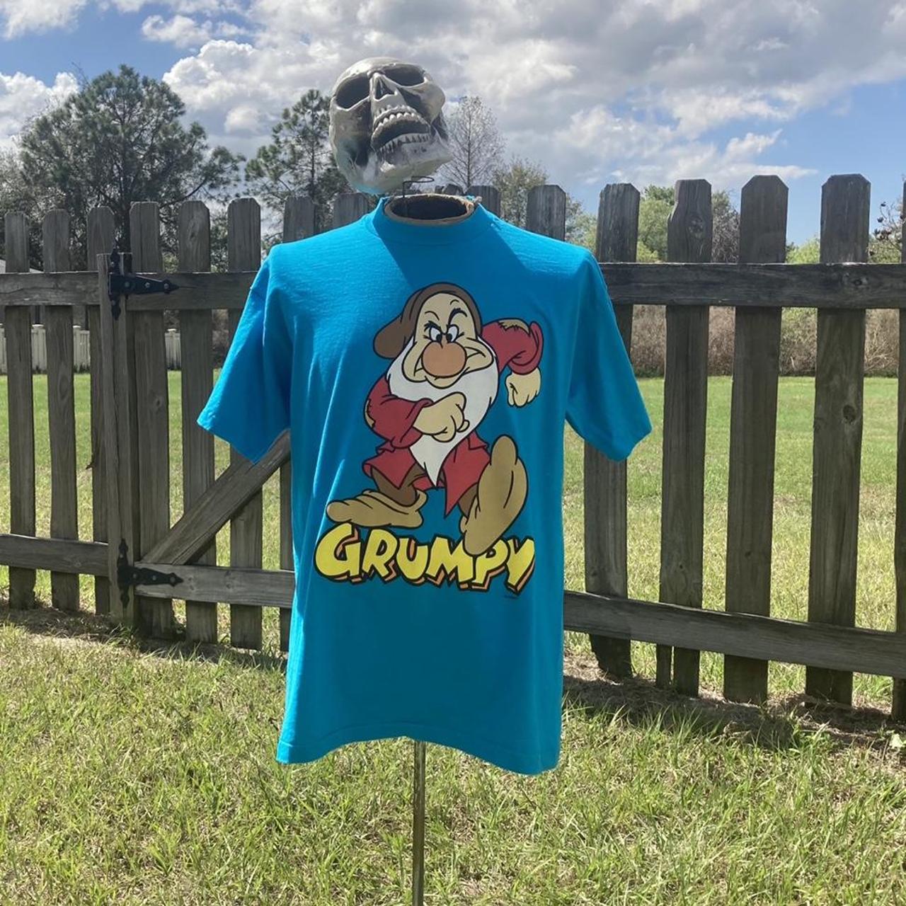 Vintage, single-stitch Disney Grumpy tshirt No... - Depop