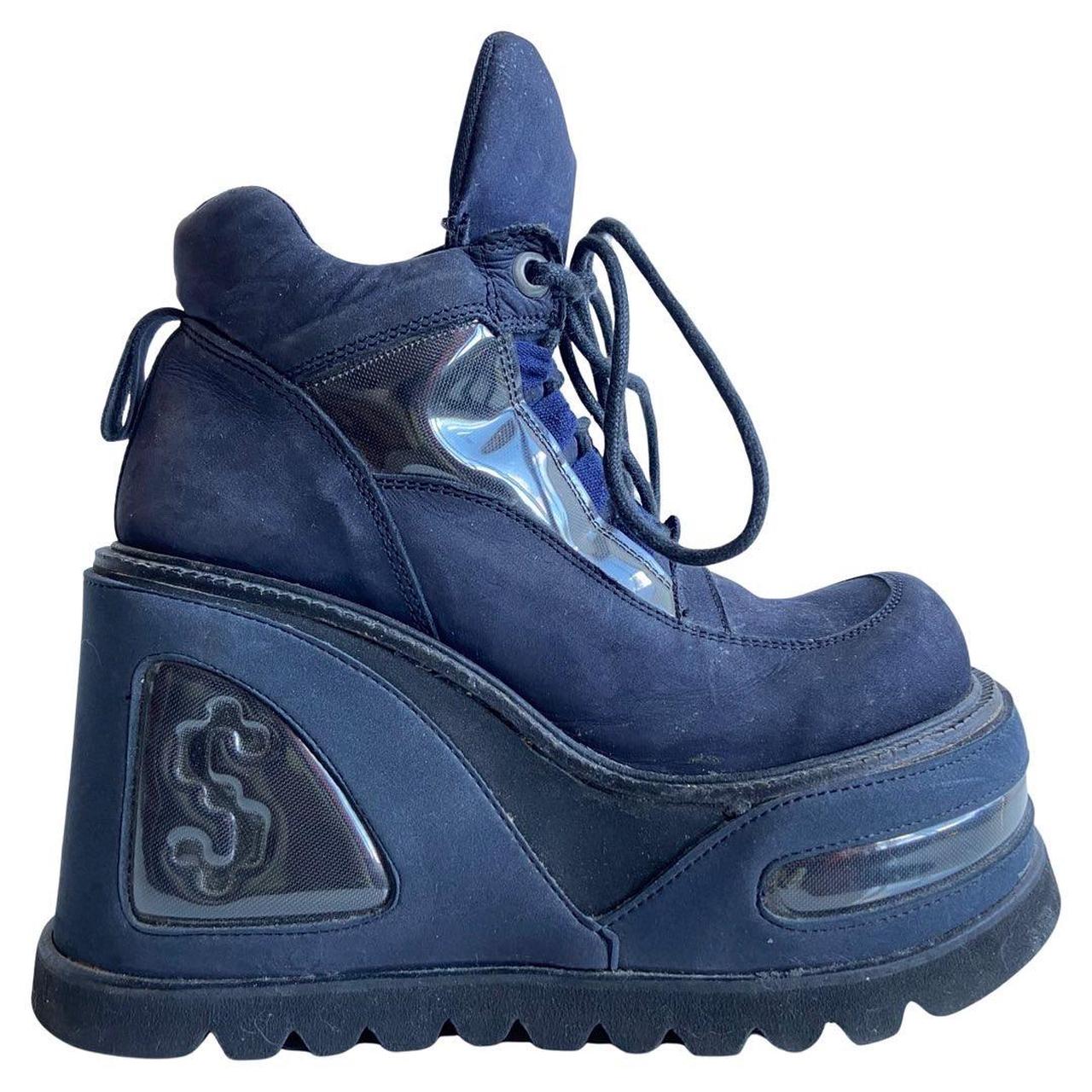SONAX 90’s vintage rare rave platform boots🌑 ‼️PRICE... | Depop