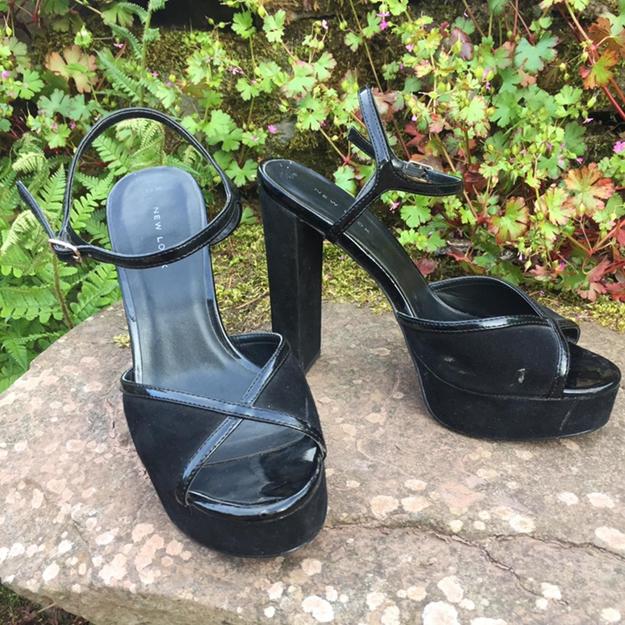 Cute, black high heels from new look. Only worn a... - Depop