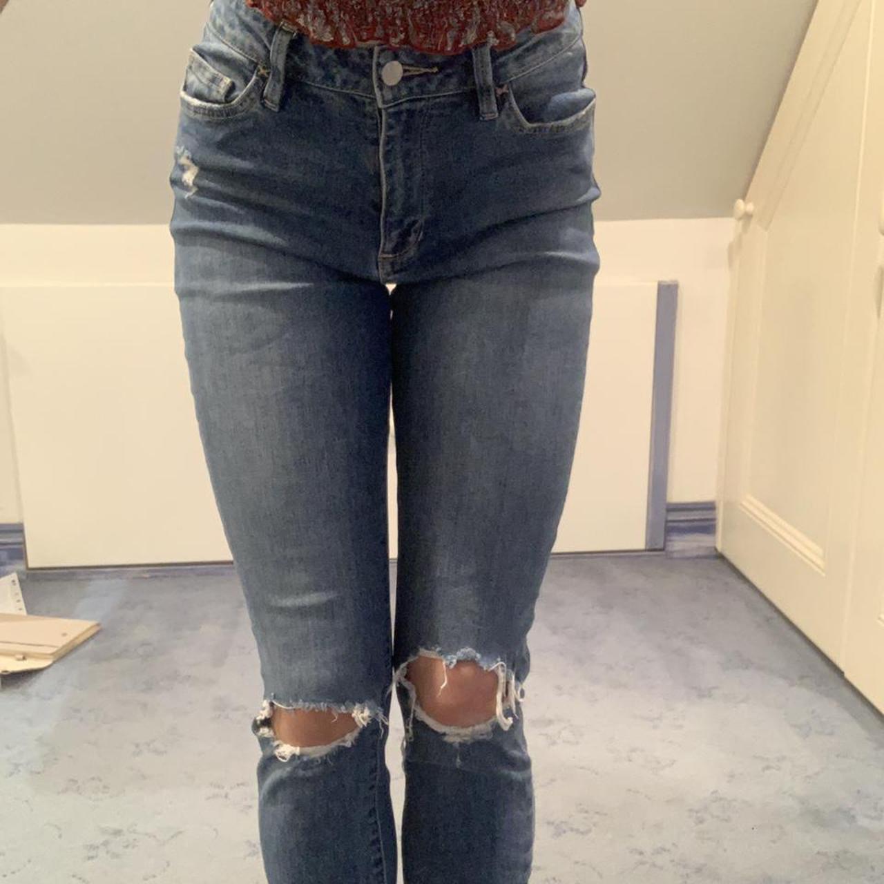 Ripped skinny jeans #levis - Depop