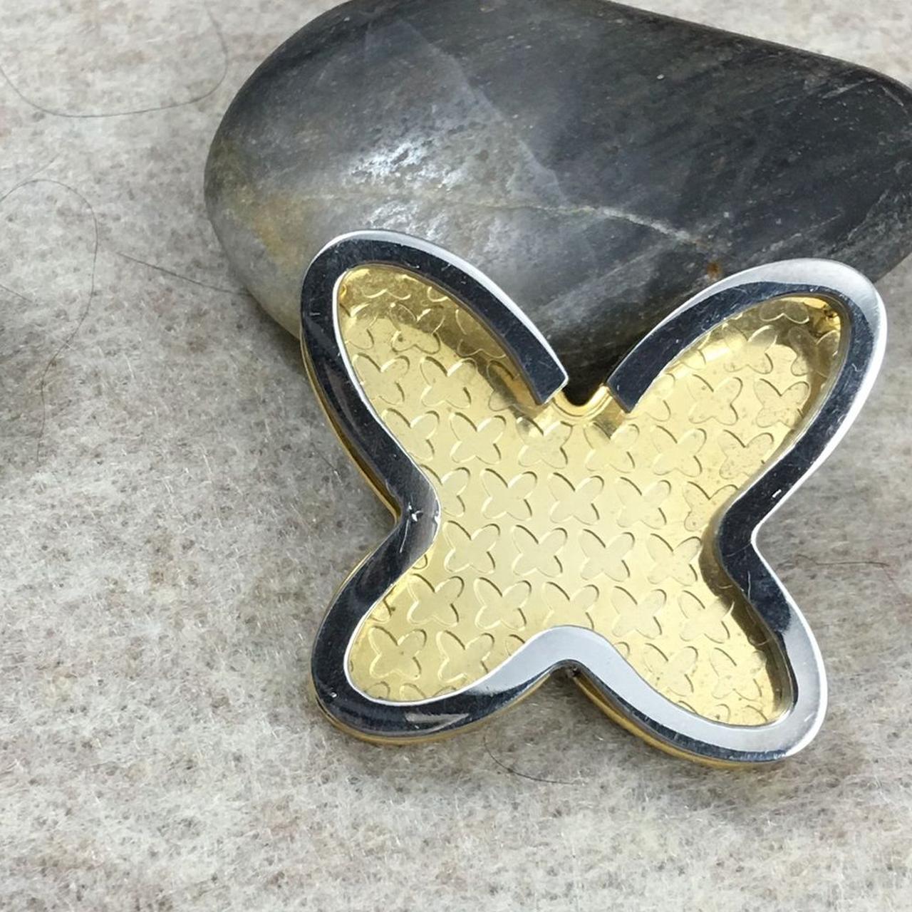 Vintage Edforce Butterfly pendant Rare Stainless... - Depop