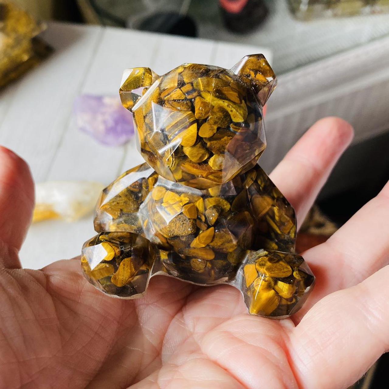 Orogone Resin Tigers Eye Chip Large Bear... - Depop