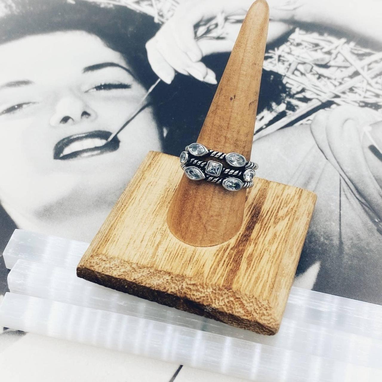 3 Piece Stainless Steel Stackable Ring Set Sizes... - Depop