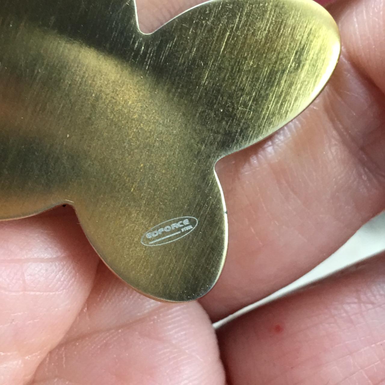 Vintage Edforce Butterfly pendant Rare Stainless... - Depop