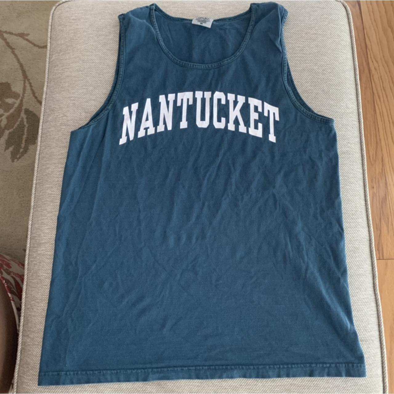 VINTAGE NANTUCKET MUSCLE TANK -size men’s M -cool... - Depop