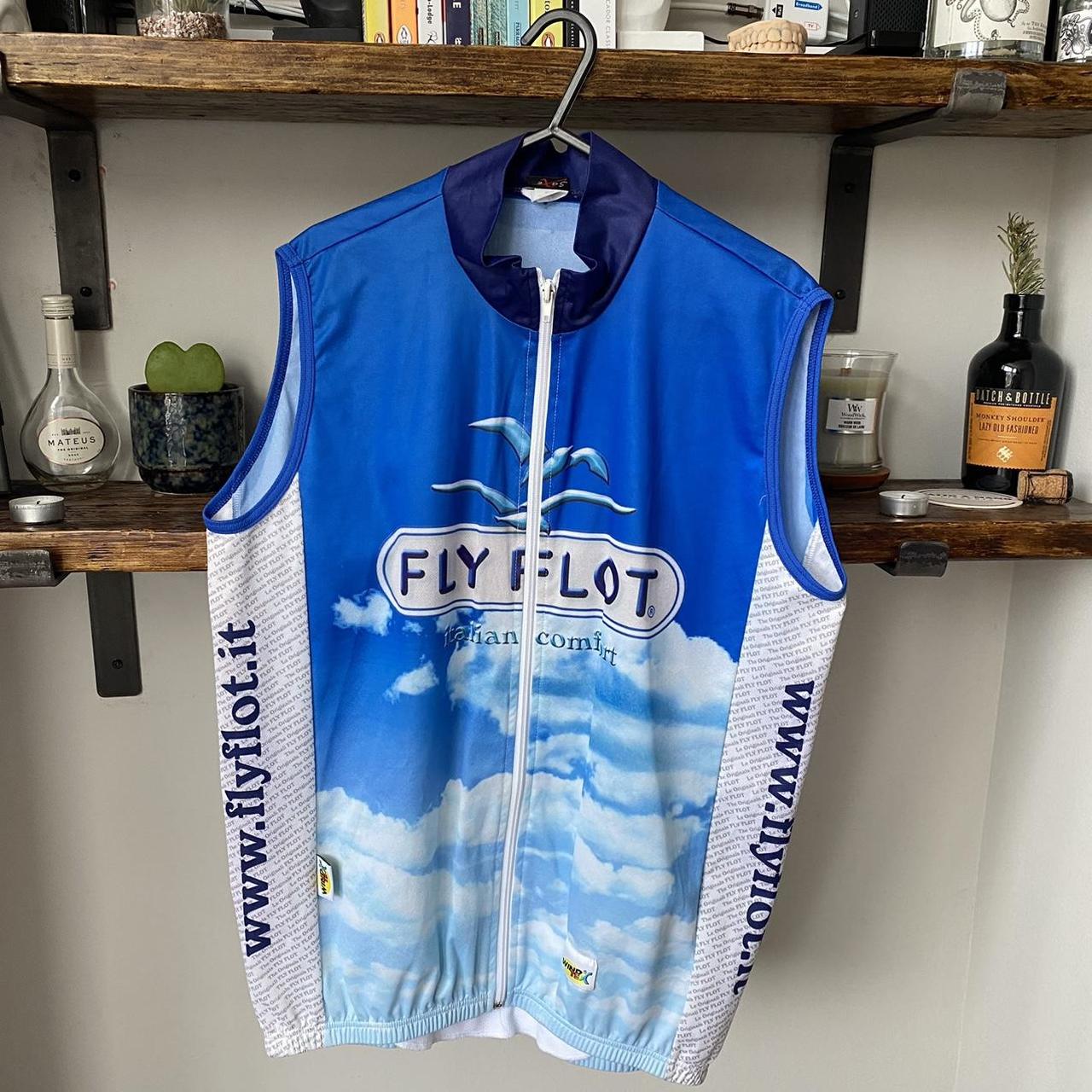 Vintage Fly Flot cycling top jacket. Label states... - Depop