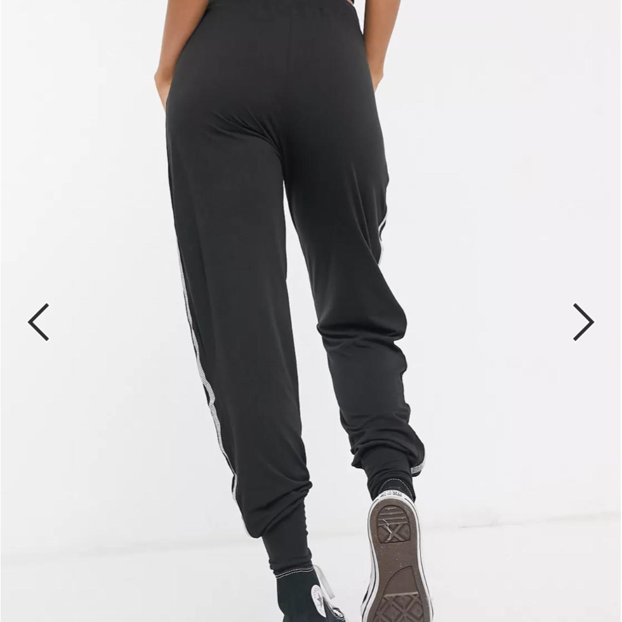 Qed London joggers with diamanté rhinestone... - Depop