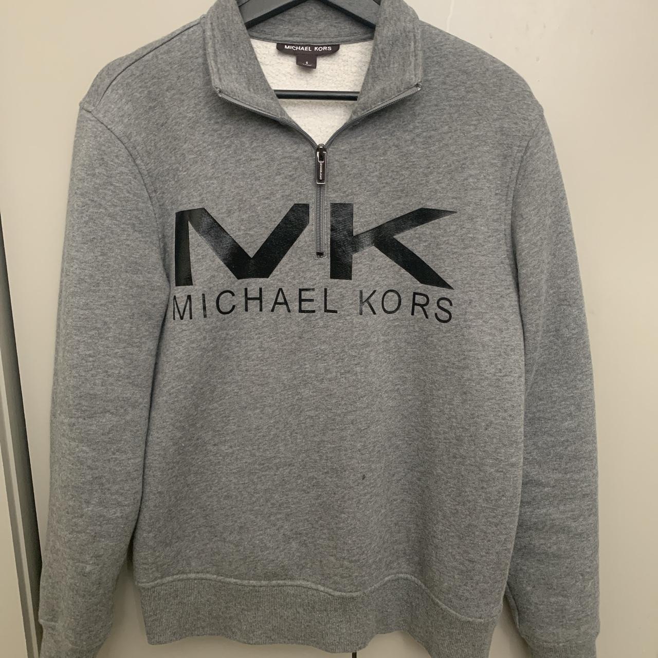 Small gray Micheal Kors sweatshirt with zipper! I... - Depop