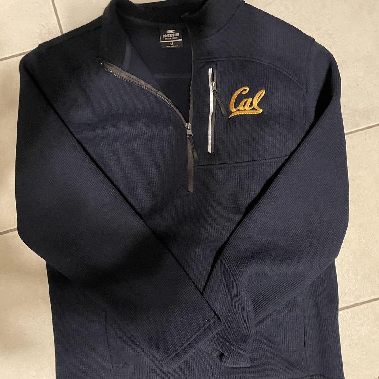 UC Berkeley 💙💛 Navy Quarter zip! This jacket is so... - Depop