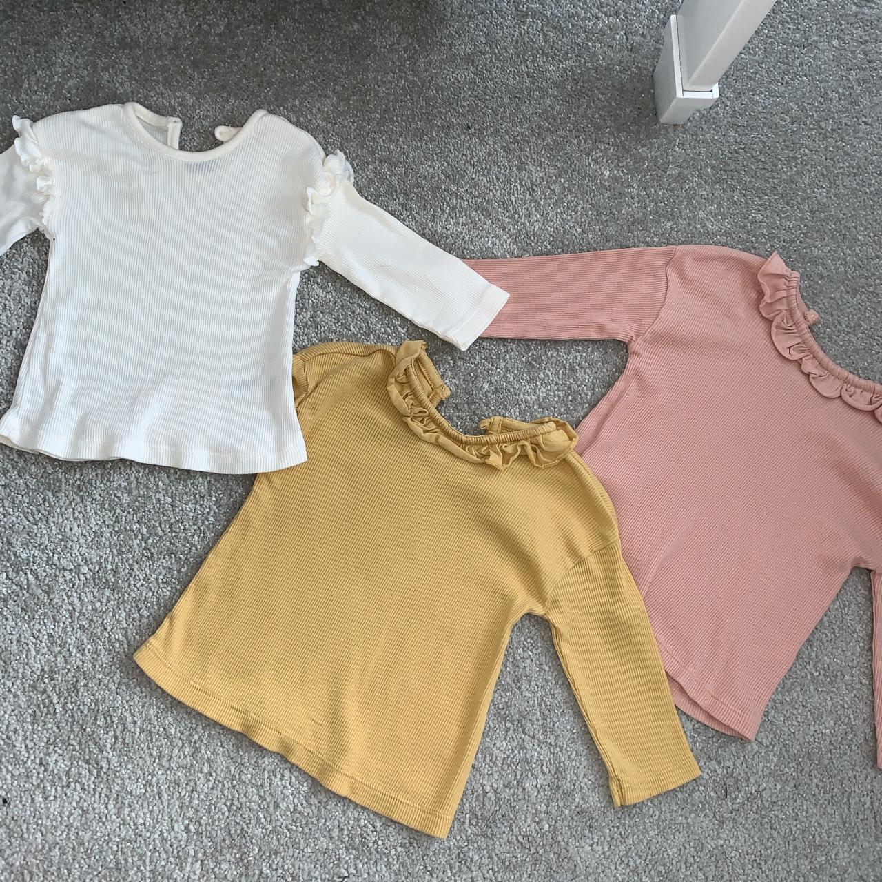 3 BABY GIRL TOPS / PERFECT CONDITION / SIZE 3-6... - Depop