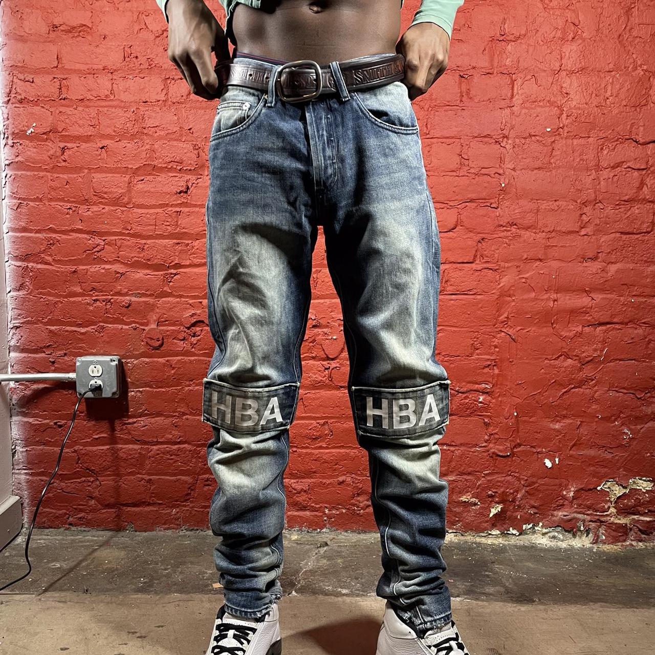 ARCHIVE HBA VELCRO KNEE PATCH DENIM SIZE 30x32 VERY... | Depop