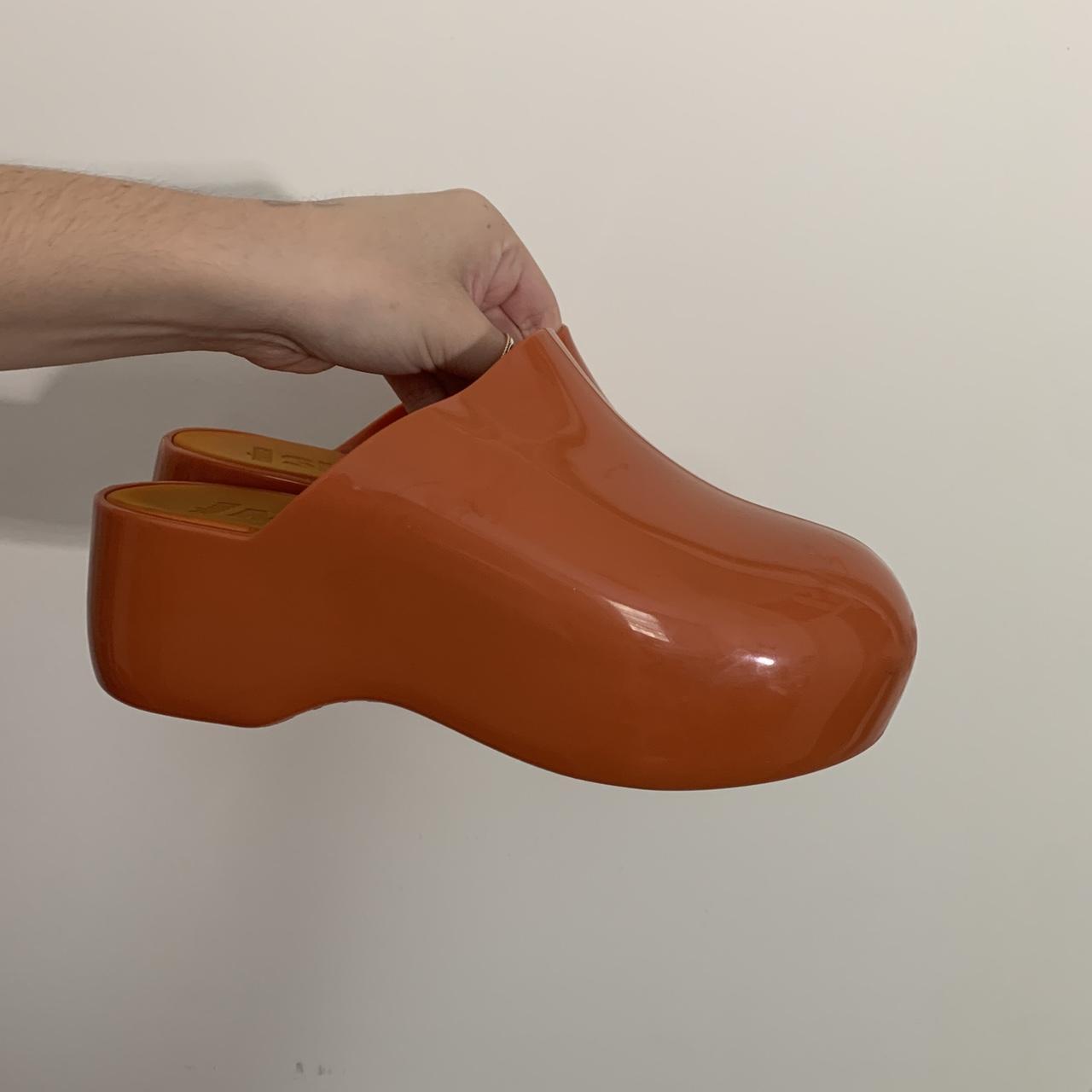 Melissa Women's Orange Clogs | Depop