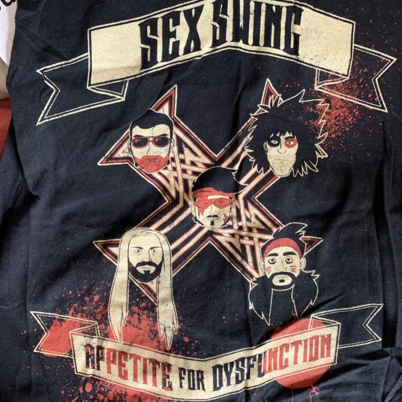 Funhaus Sex Swing rooster teeth merch shirt Sleeves... - Depop