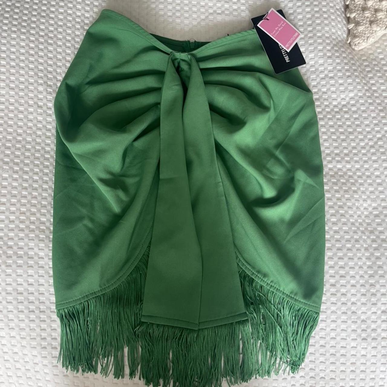 PLT tassel tie waist wrap skirt Size 8 bnwt - Depop