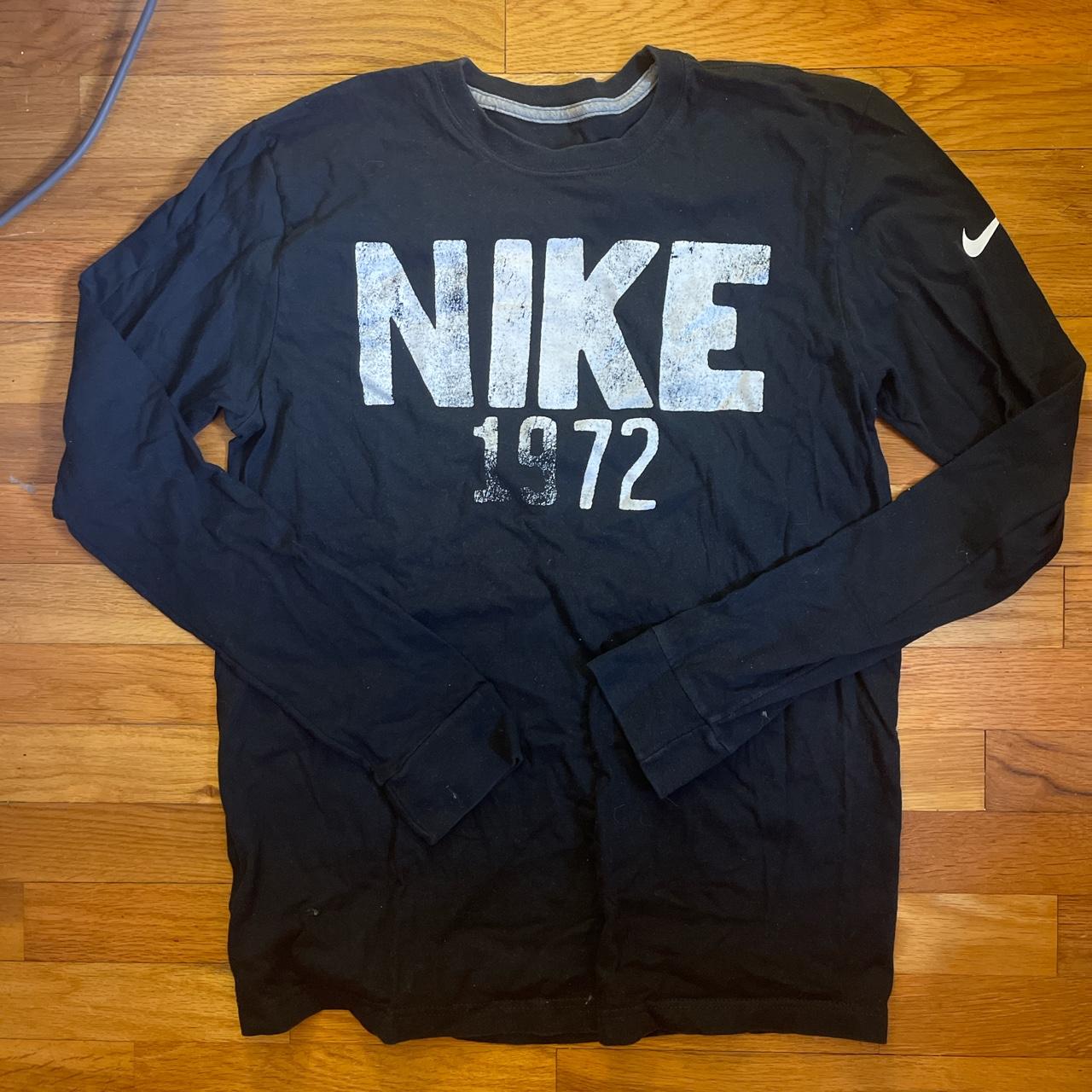 Nike Black Long Sleeve #nike #streetwear... - Depop