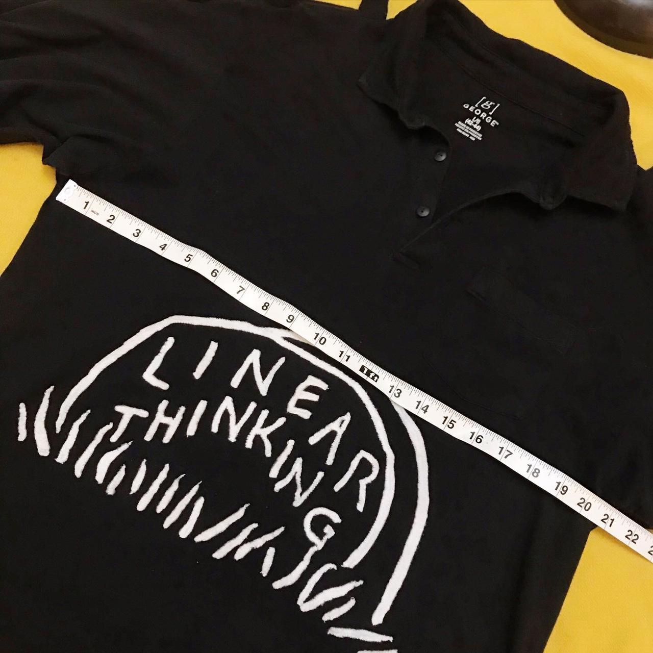 LINEAR THINKING Headstone men’s large collared shirt... - Depop