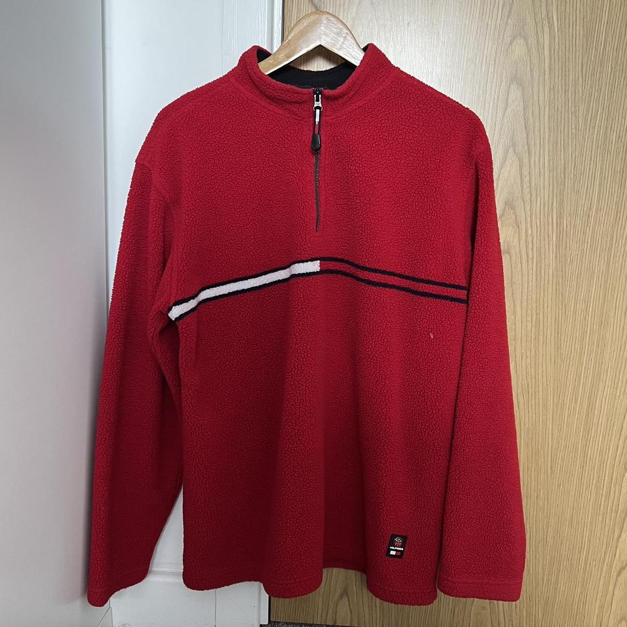 Tommy Hilfiger Men's Red Jumper | Depop