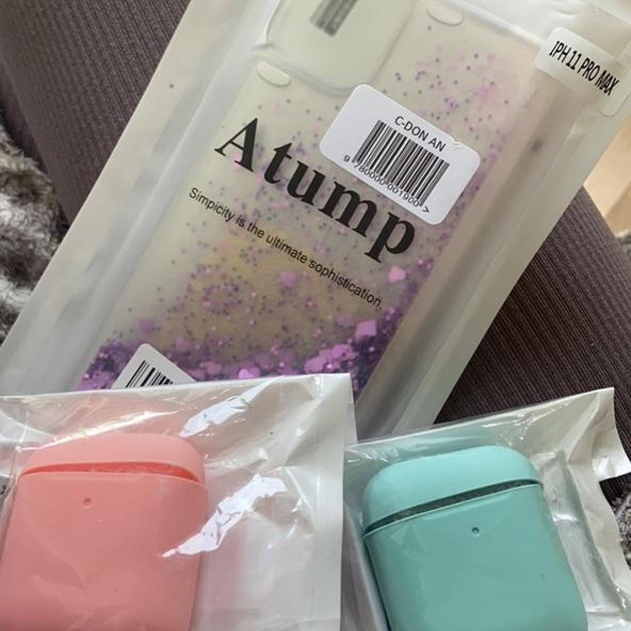 iPhone 11 Pro Max glitter case - 2 air pod cases -... - Depop