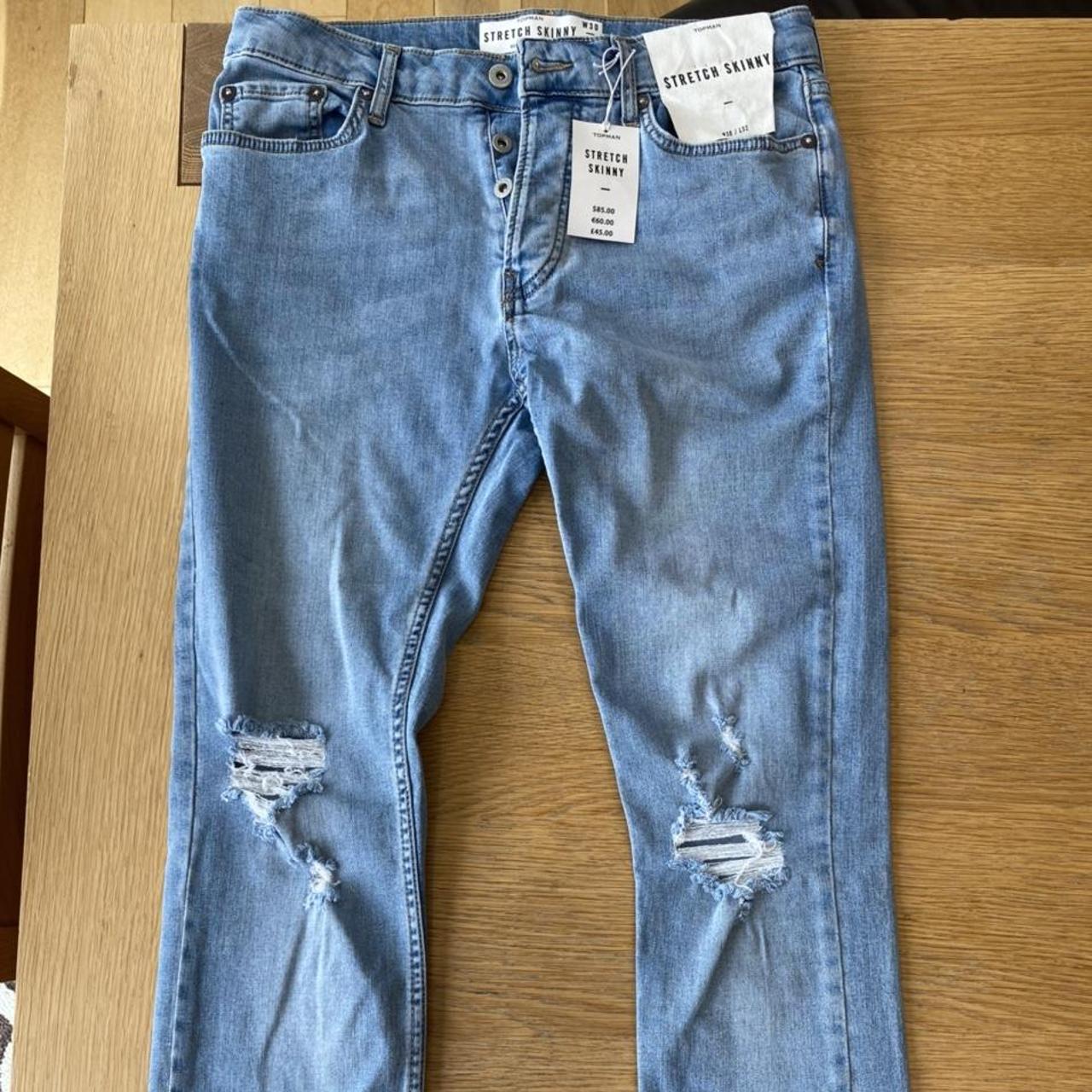 Stretch Skinny Topman Jeans - W30 | L32 Brand new... - Depop