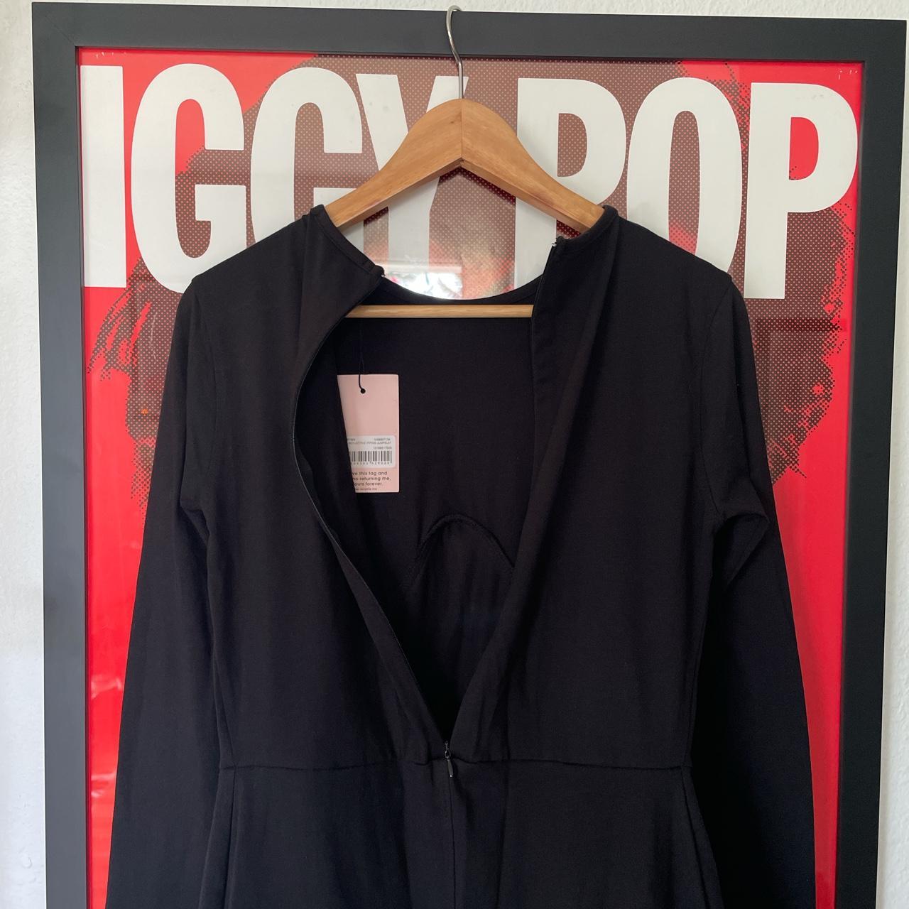 MISSGUIDED Black Contrast Reflective Piping Bodysuit... - Depop