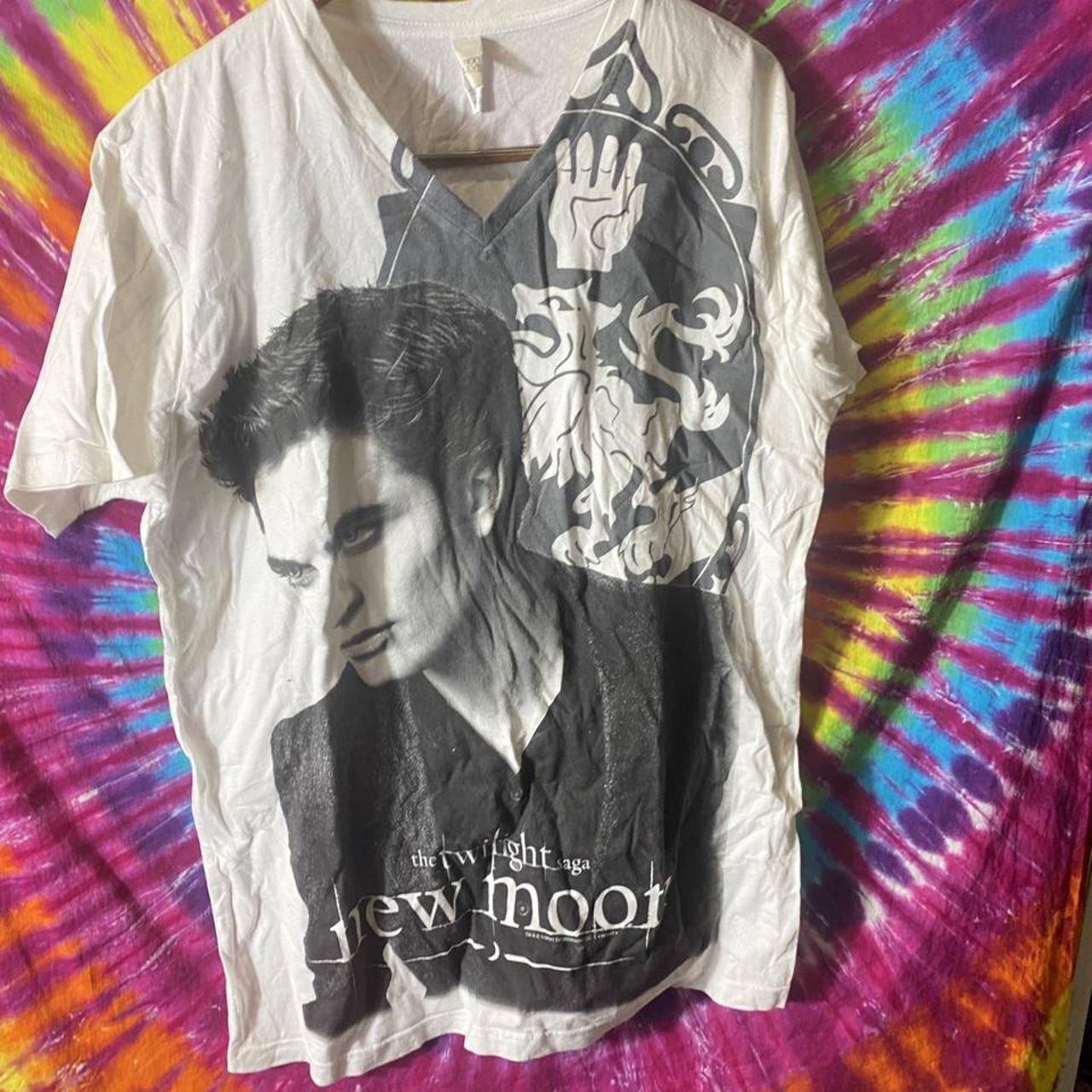 Men’s Y2K Twilight New Moon Edward Graphic at Shirt... - Depop