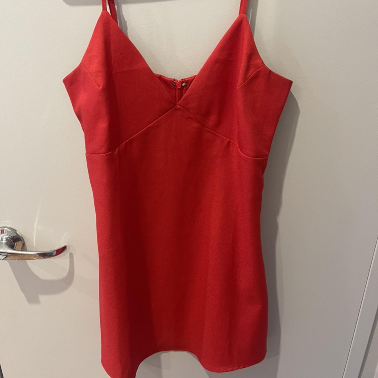 Lioness red dress size small with adjustable straps. - Depop