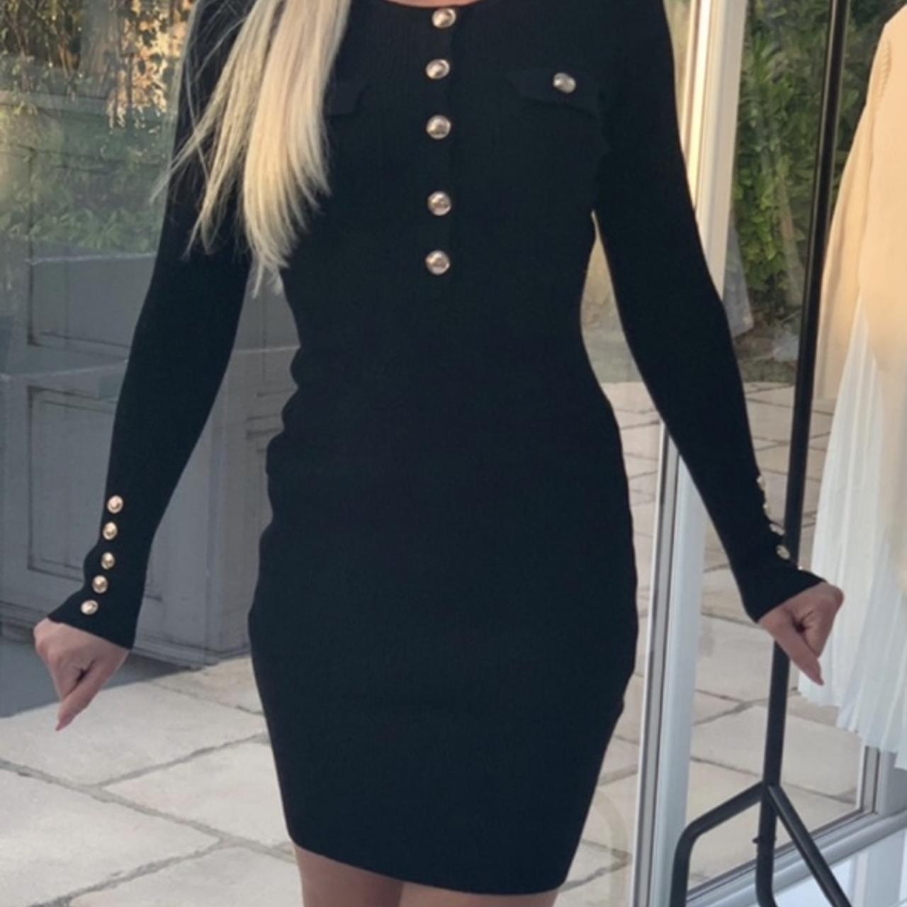 Black dress gold buttons really nice in person... - Depop