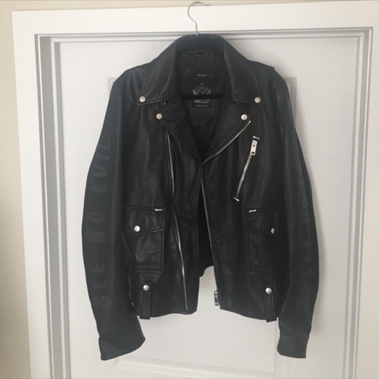 I’m selling a Diesel “Wild Spirit” Leather Jacket in... - Depop
