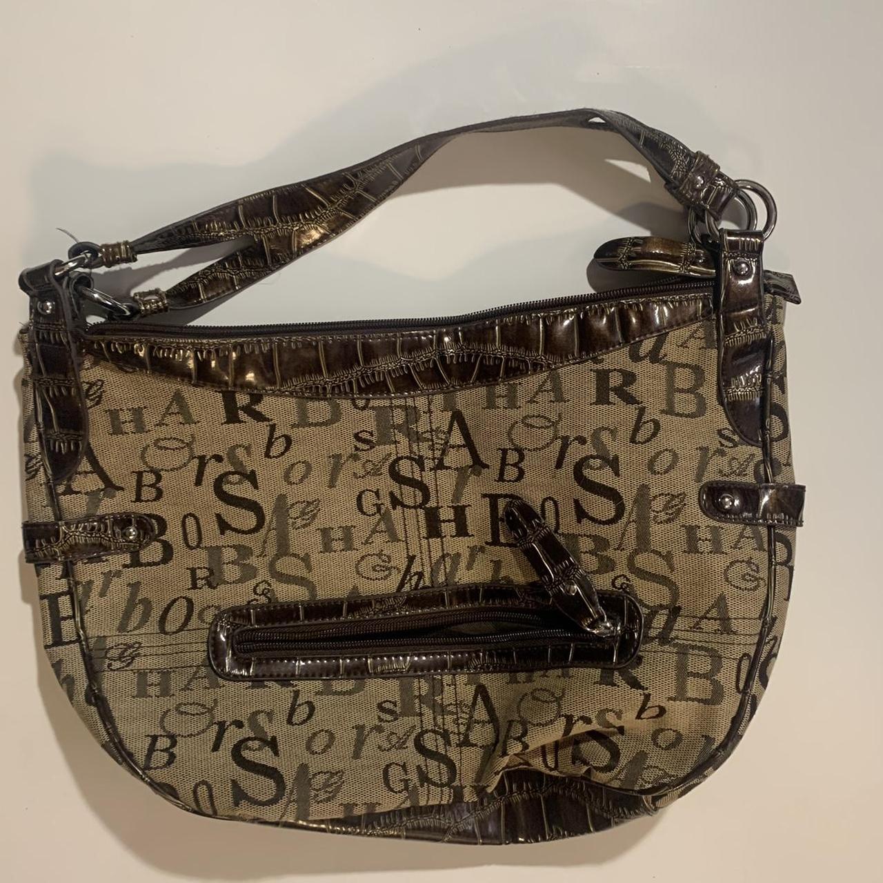 cute sag harbor bag with loads of letters across the... - Depop