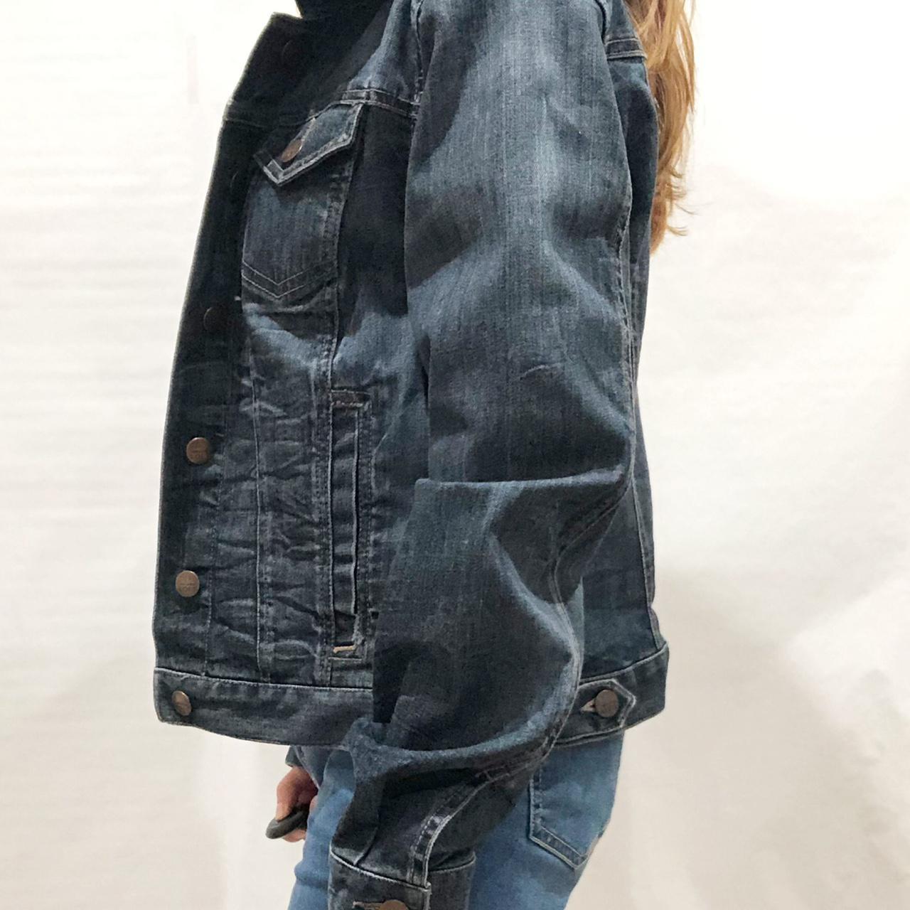 LOFT Women's Blue Jacket | Depop