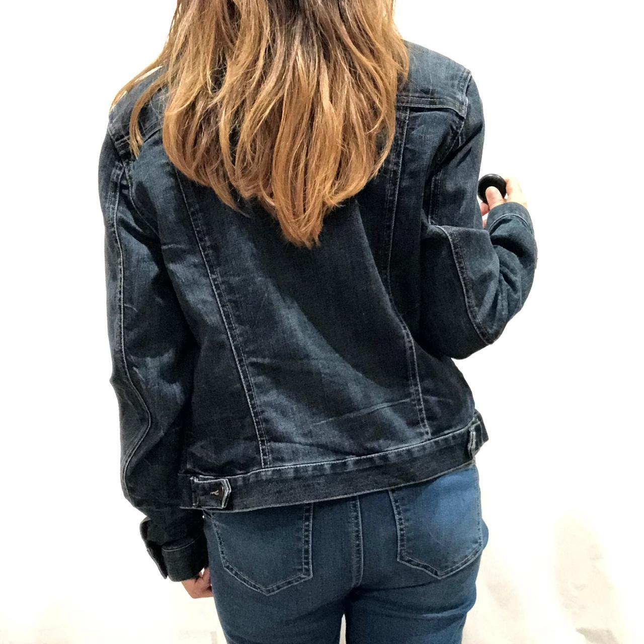 LOFT Women's Blue Jacket | Depop