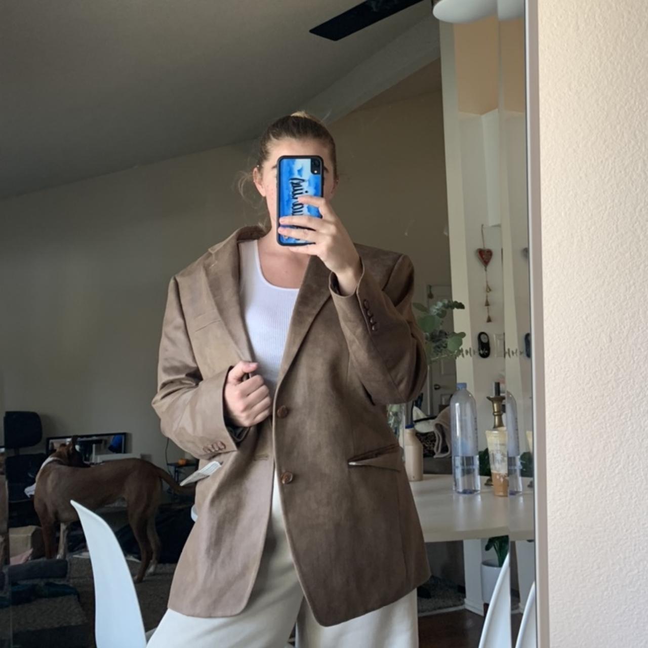 RALPH LAUREN SUEDE BROWN BLAZER 🤎 in such good... - Depop