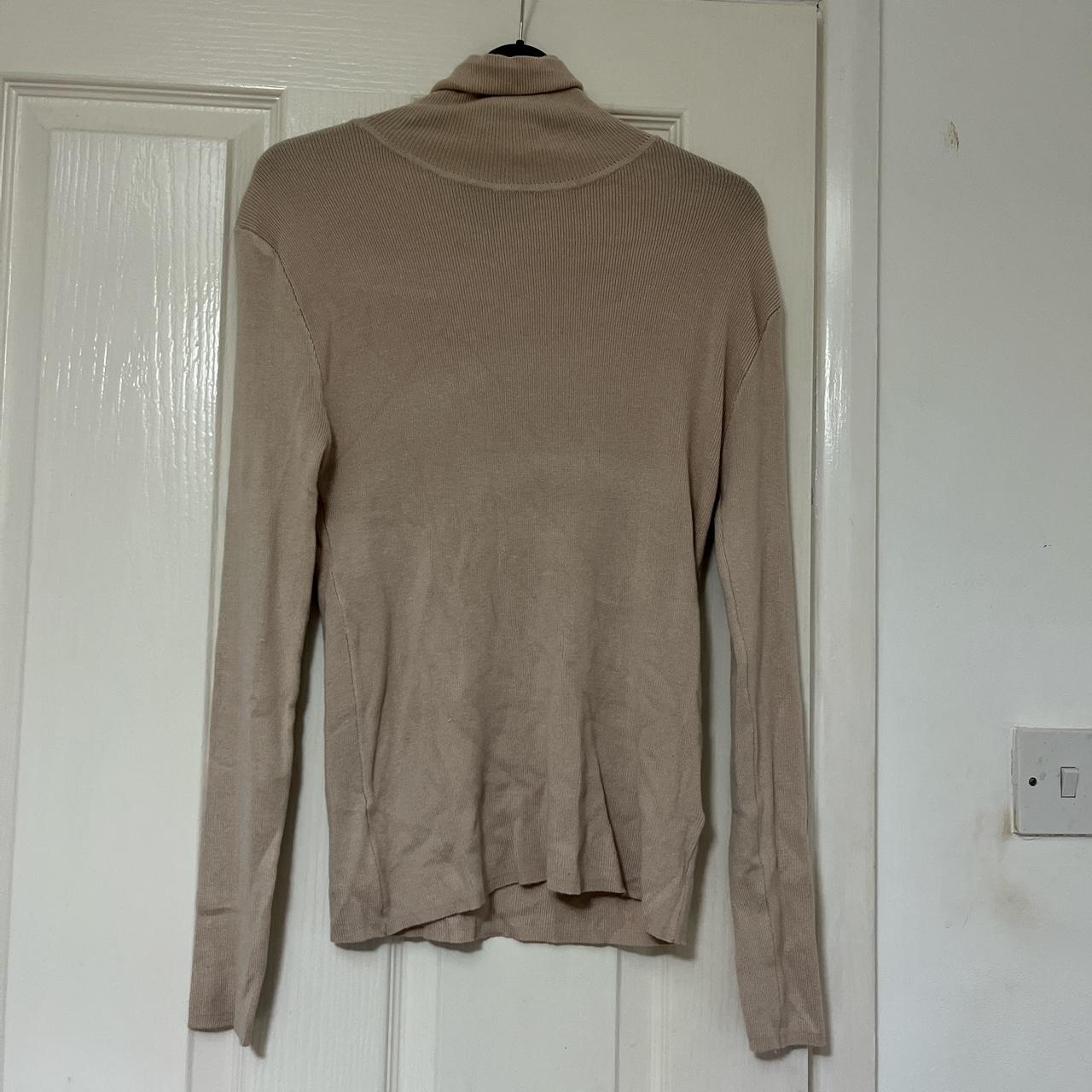 Beige turtle neck primark jumper Size M Brand new - Depop