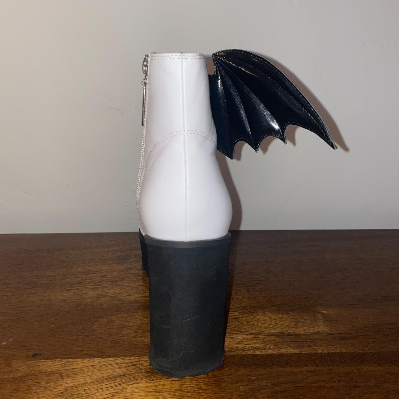 Iron Fist White Walker Platform Bootie White vegan... - Depop