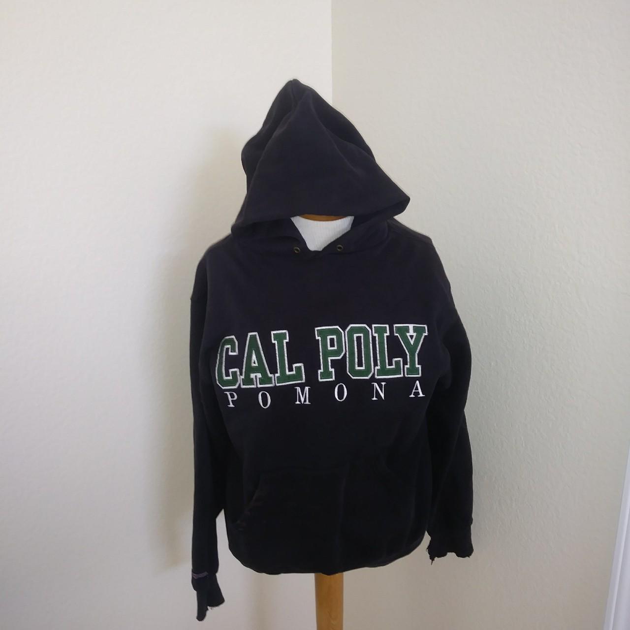 Hoodie Cal Poly Pomona Jansport Small black/green... - Depop