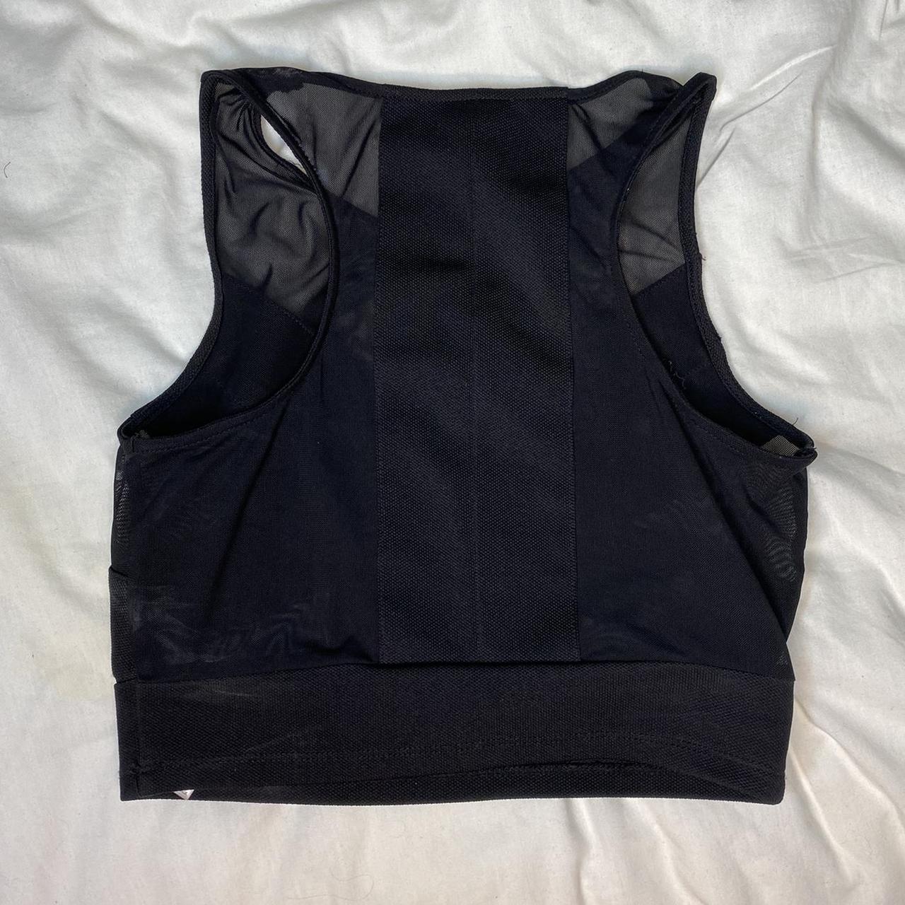 Sexy black sheer/mesh/strappy tanks size Medium but... - Depop