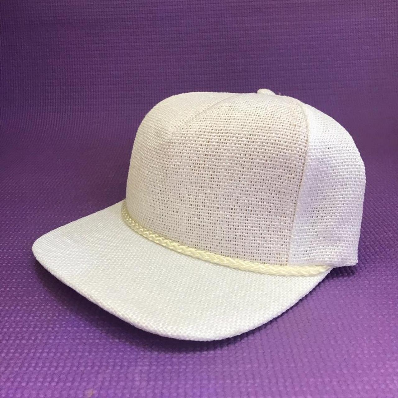 Men's White and Cream Hat | Depop